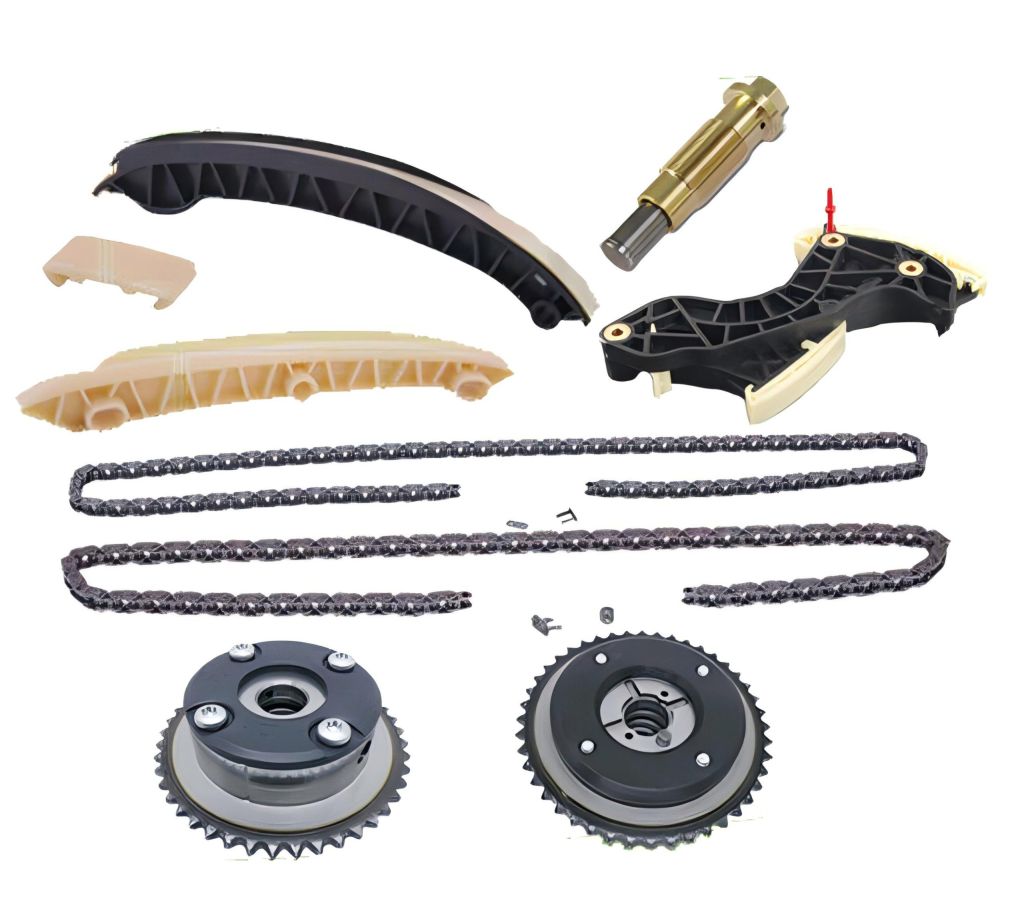 Timing Chain Kit with Camshaft Adjusters for Mercedes M271 Kompressor ...